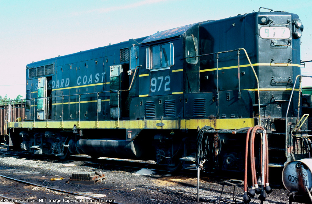 Seaboard Coast Line GP7 #972, on the Shop Track,